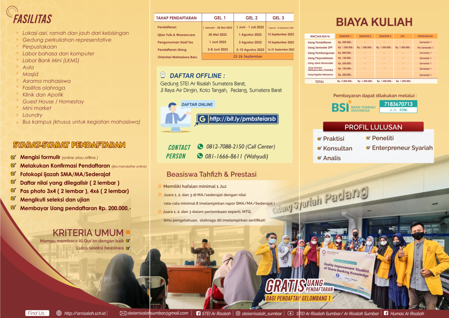 Penerimaan Mahasiswa Baru TA. 2022/2023 – STAI Ar Risalah Sumatera Barat